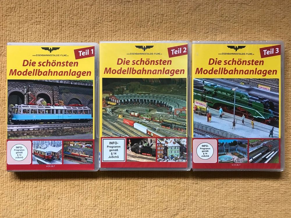 Die schönsten Modellbahnanlagen DVD 1-3 (Neu (gemäss Beschreibung)) in ...