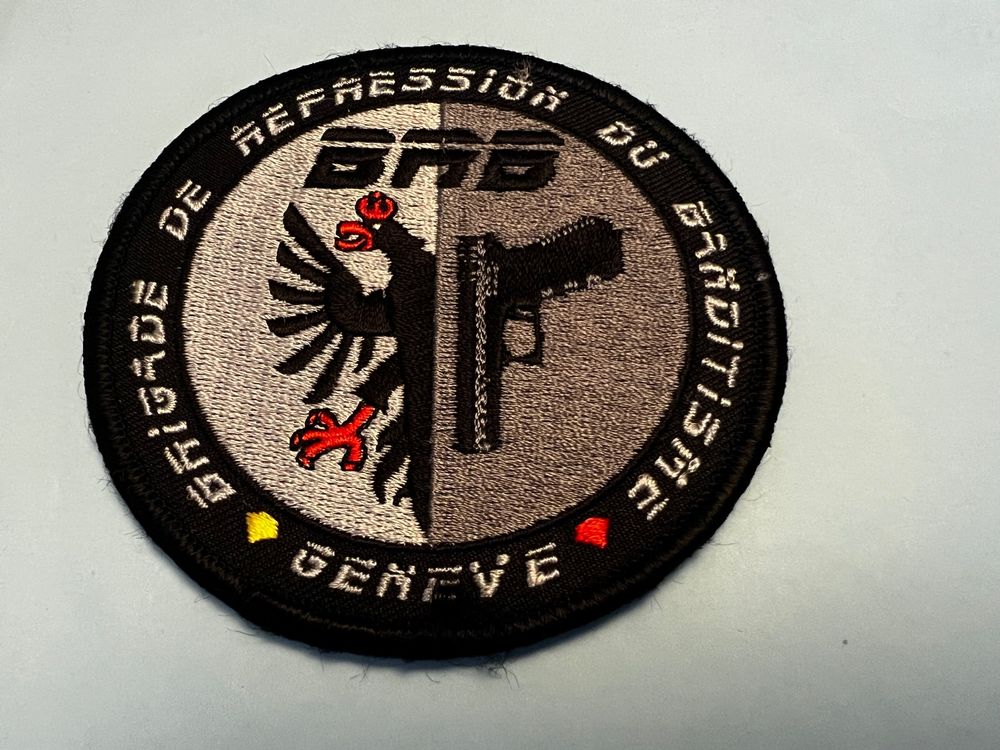 Badge original Police de la BRB Genève en tissu (Neuf (Voir description ...