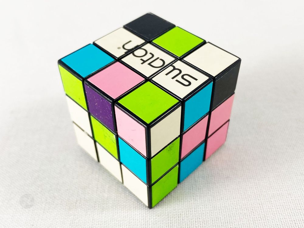 Swatch Rubiks Cube Zauberwürfel Werbeartikel Vintage Toys (Gebraucht ...