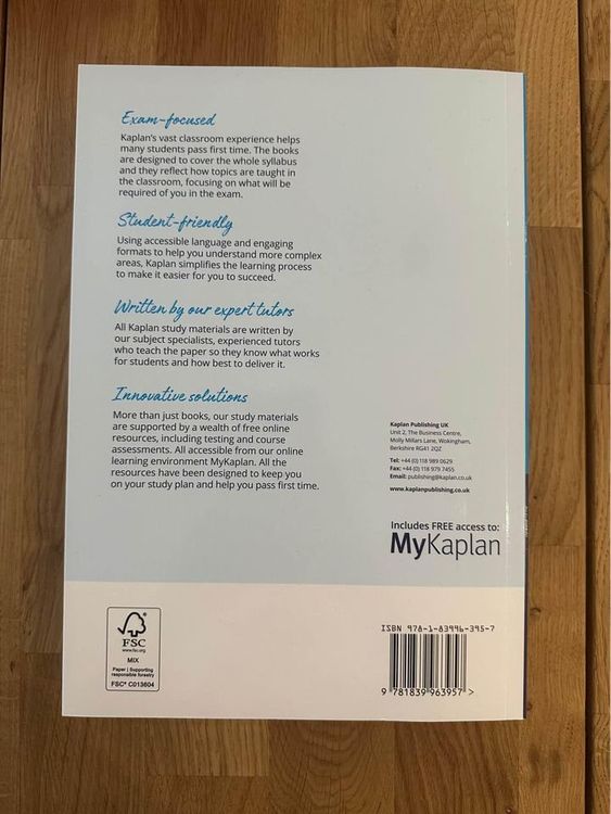 ACCA SBL Kaplan study and exam kit | Kaufen auf Ricardo