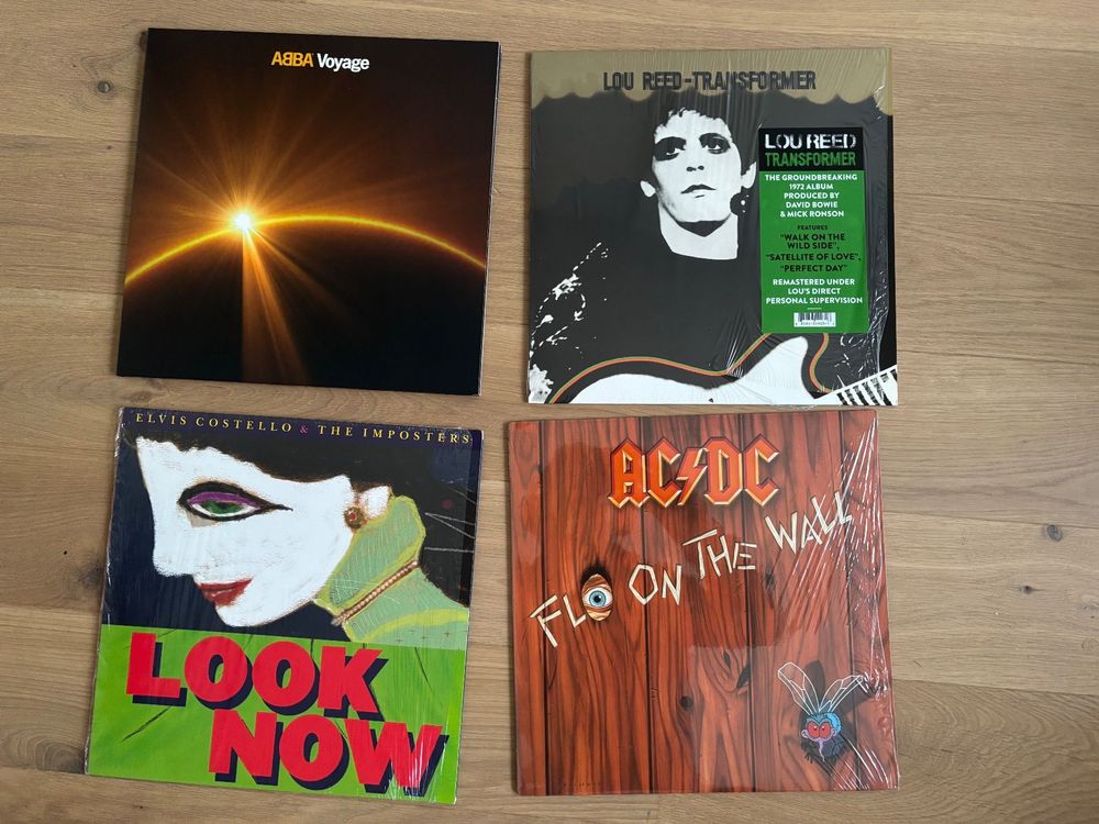 4 LPs /Vinyl neu - ABBA, AC/DC, Lou Reed, Elvis Costello (Neu (gemäss ...