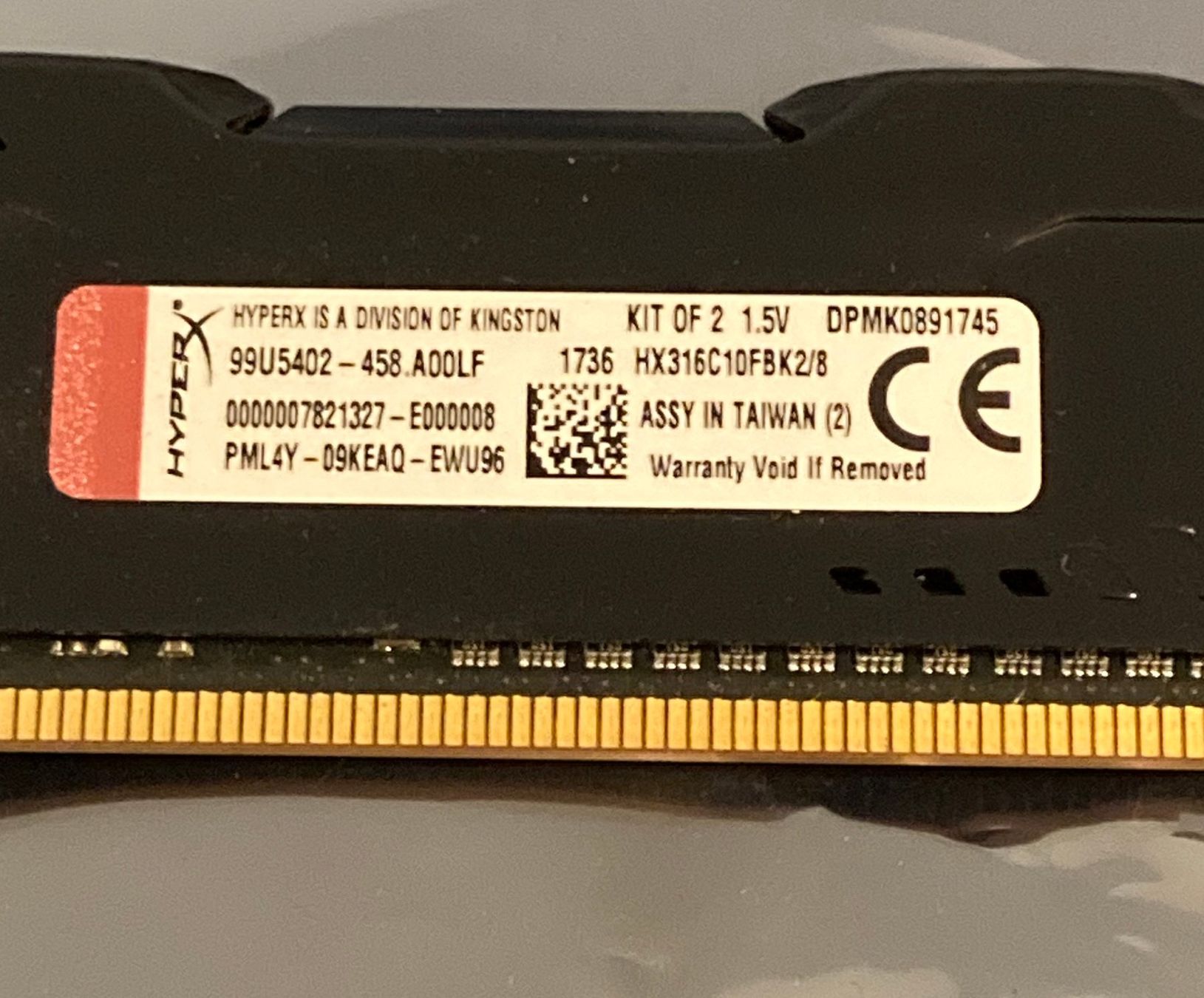 HyperX Fury DDR3, 8GB (2x4GB) RAM (Gebraucht) in Wettingen für CHF 19 ...