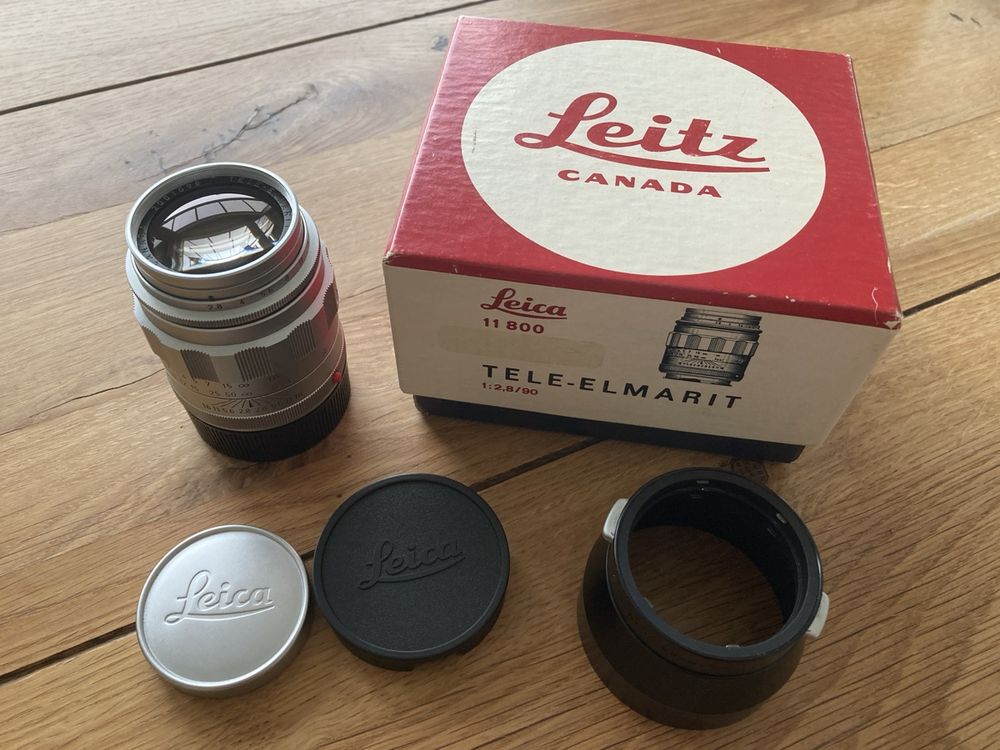 Leica Tele-Elmarit 2.8/90mm Fat-Elmarit chrom 11800 (Gebraucht) in ...