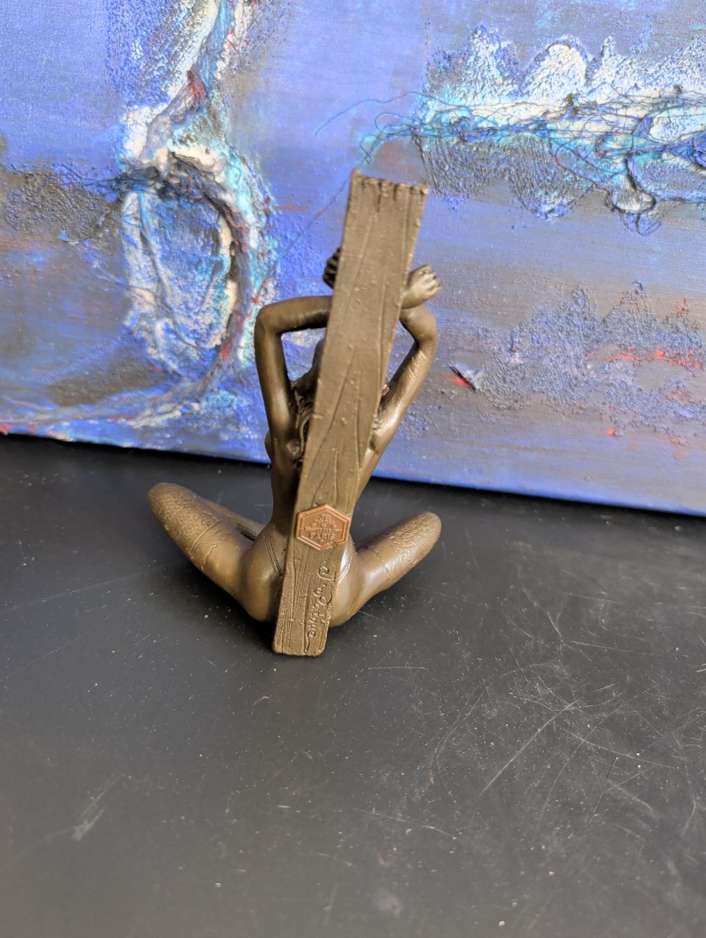 TOP WUNDERSCHÖNE BRONZEFIGUR « GEFFESSELTE SCHÖNHEIT » TOP (Gebraucht ...