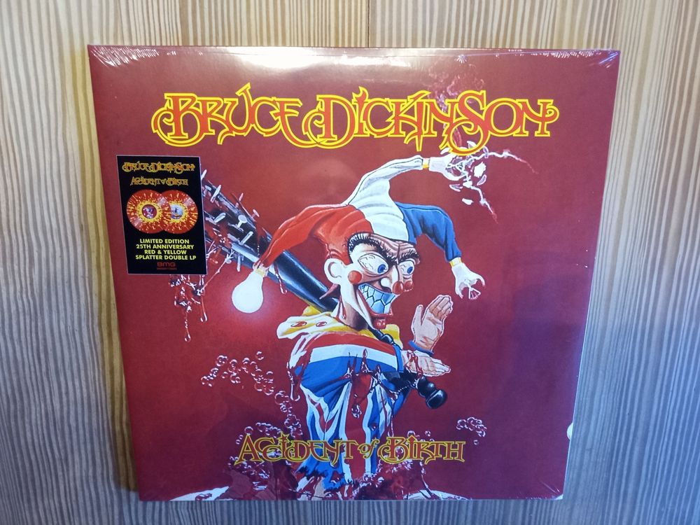 Bruce Dickinson-Accident Of Birth 2 x 12'' Splatter Vinyl LP (Neu und ...