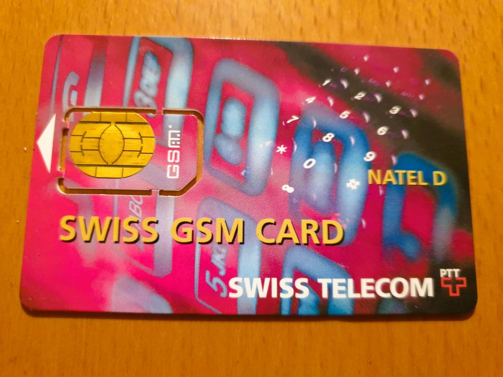 TAXCARD SWISS TELECOM - GSM CARD - NATEL D (Gebraucht) in Brüttisellen ...