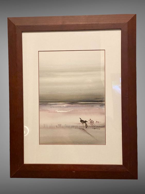 RON DIS - Superbe aquarelle "Au bord de mer" 1997 | Kaufen auf Ricardo