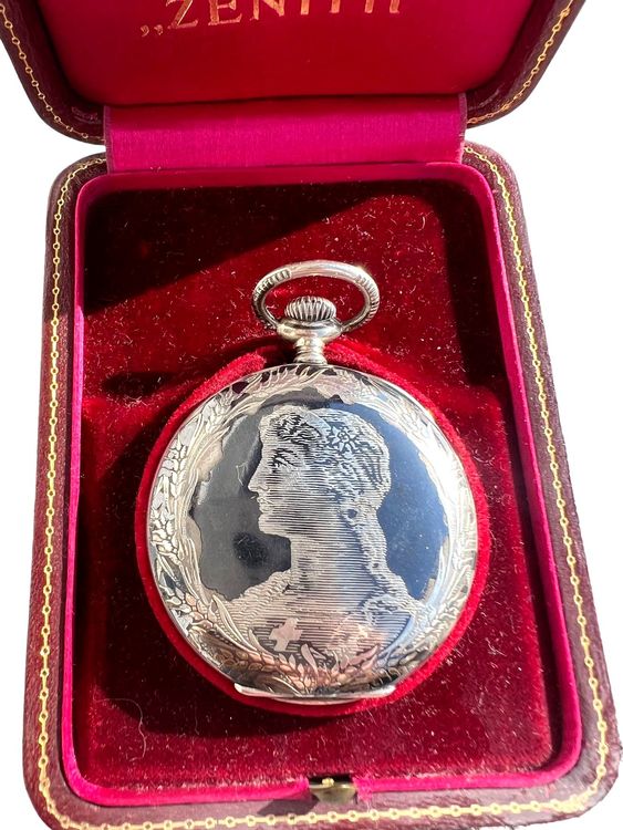Zenith Rare Vintage Pocket Watch 1922' orig box & warranty🎁 (Gebraucht ...
