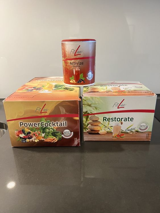 FitLine Powercocktail, Restorate Exotic, Activize Oxyplus (Neu und ...