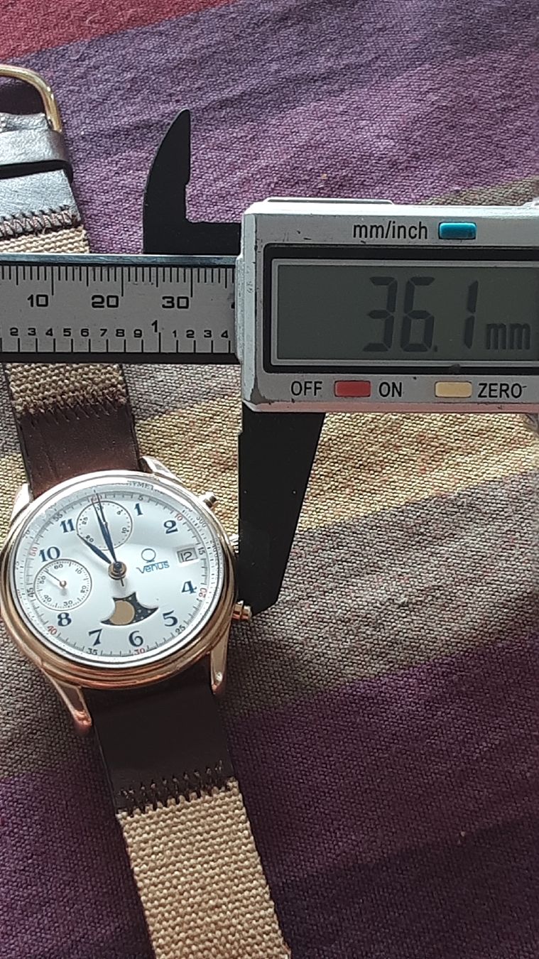 Beau chronographe vintage Venus avec mouvement valjoux 7768 (Gebraucht ...