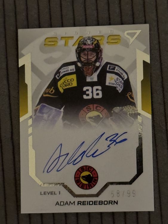 Adam Reideborn SC Bern Signierte Autogrammkarte 58/99 (Neu (gemäss ...