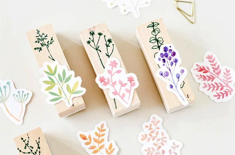 46 Stk. Sticker Aufkleber - Bunte Blätter (Neu und originalverpackt) in ...