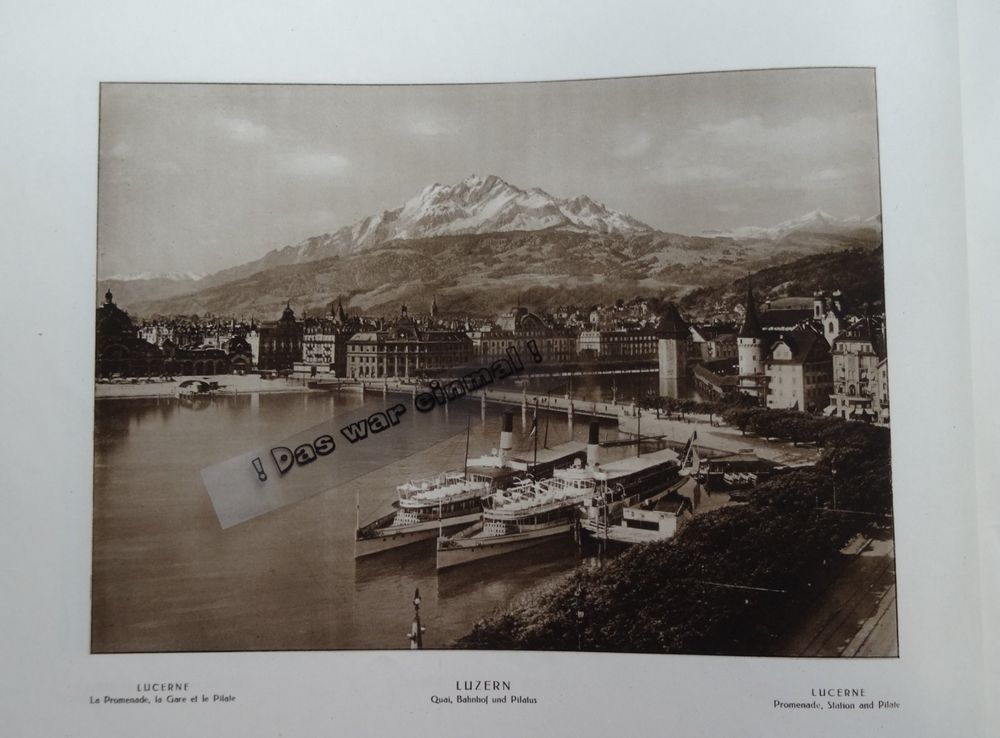 LUZERN Quai Dampfschiffe um1900 (Gebraucht) in Safnern für CHF 7 – mit Lieferung auf Ricardo kaufen