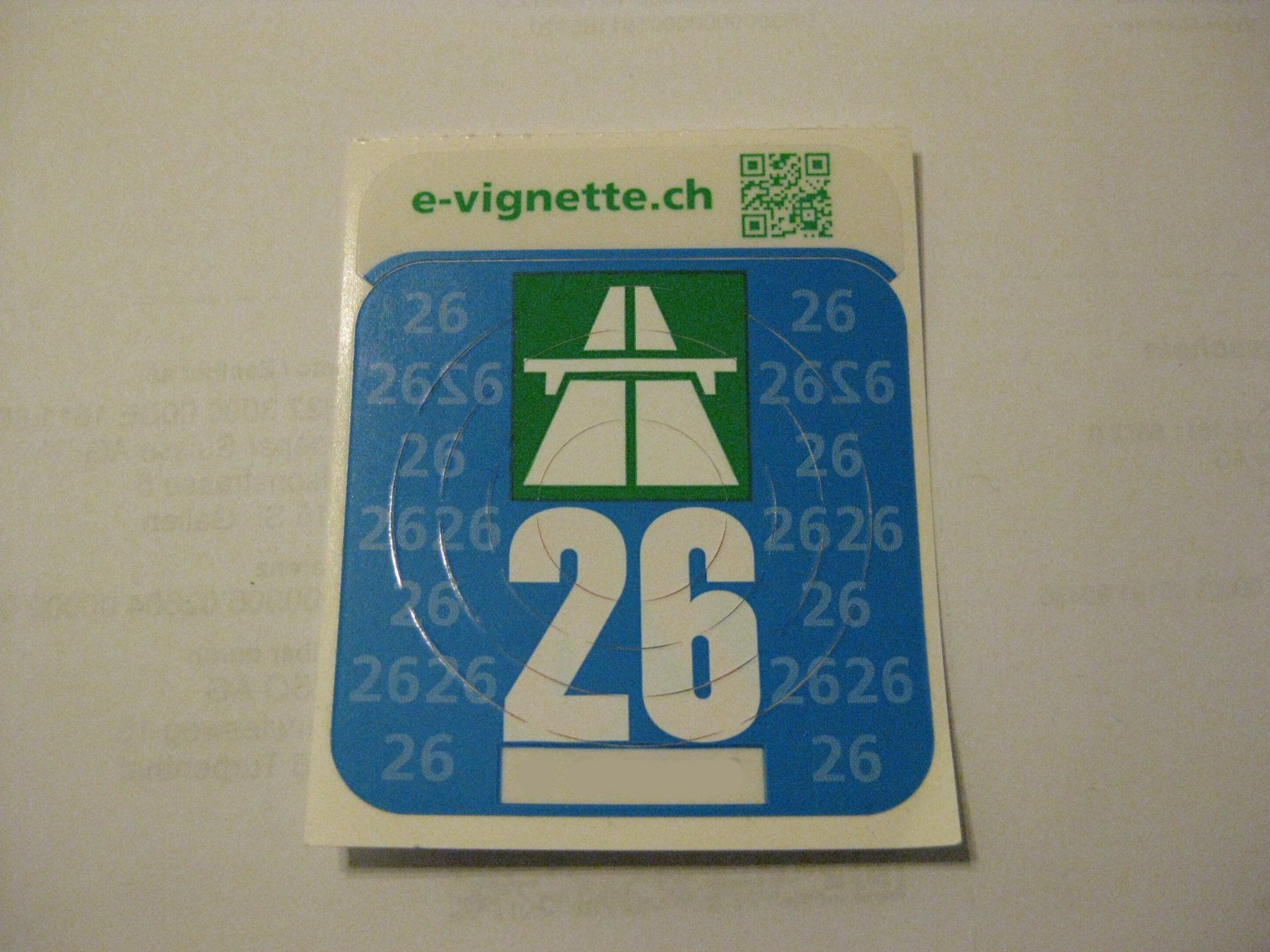 Autobahnvignette 2026 Vignette Autobahn 2026 (Neu und originalverpackt ...