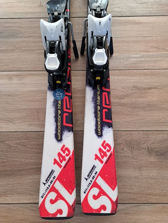 Atomic Redster SL 145cm Slalom-Rennski mit Platte (Gebraucht) in Kallern für CHF 140 – nur ...