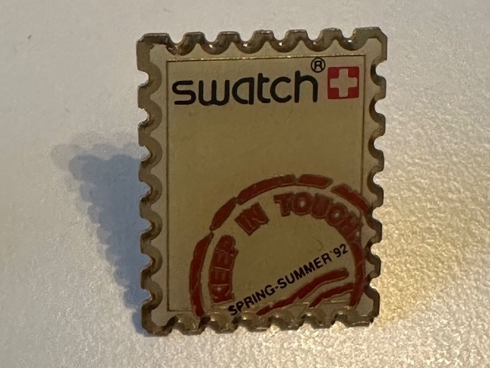 Swatch Briefmarken Pin (Gebraucht) in Gutenswil für CHF 5 – mit Lieferung auf Ricardo kaufen