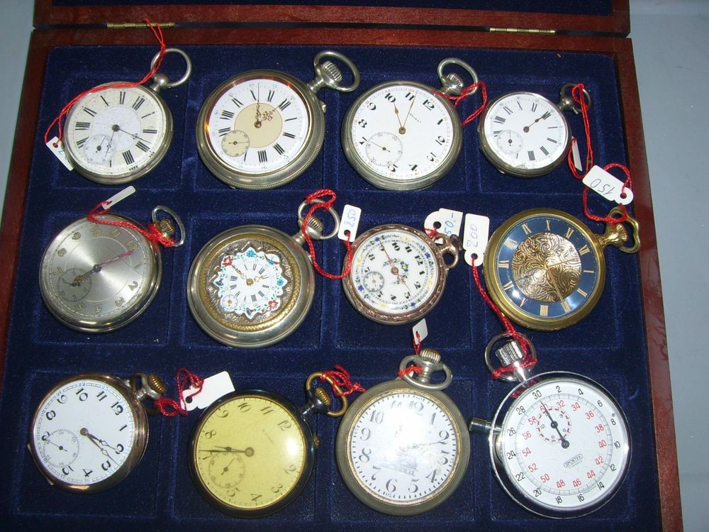 LOT 12 TASCHENUHREN MIT BOX | Kaufen auf Ricardo