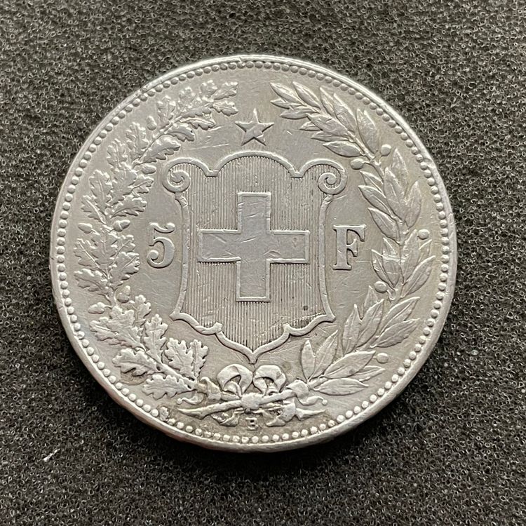 5 Franken Silber Frauenkopf 1908 (Gebraucht) in Reitnau für CHF 170 – mit Lieferung auf Ricardo ...