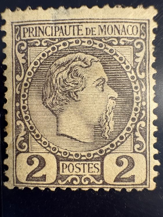 Charles III - Monaco - 1885 - 2ct violet/gris (Neuf (Voir description ...