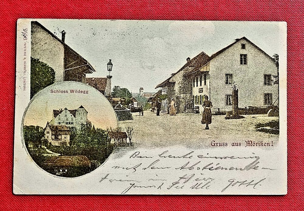 Möriken - Dorfstrasse - Schloss Wildegg - 1915 | Kaufen auf Ricardo