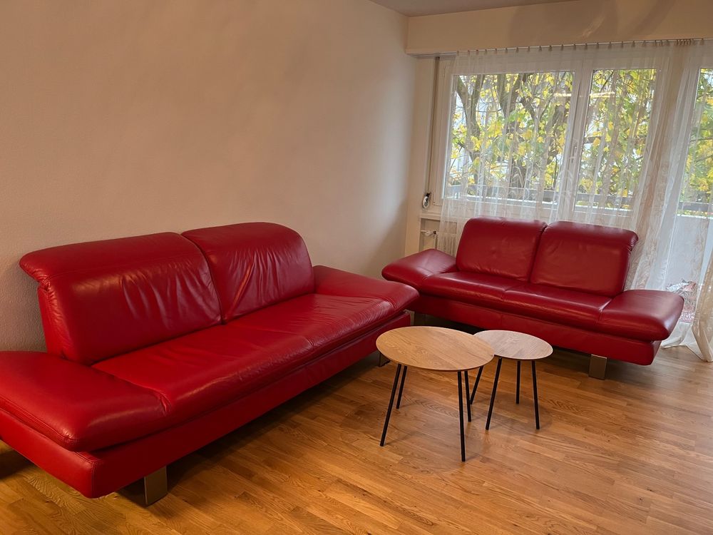 2er und 3er Sofa - echtleder (Gebraucht) in Wettingen für CHF 800 – nur Abholung auf Ricardo kaufen