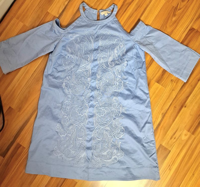 Ted Baker Cut Out Shoulder Dress Blue | Kaufen auf Ricardo