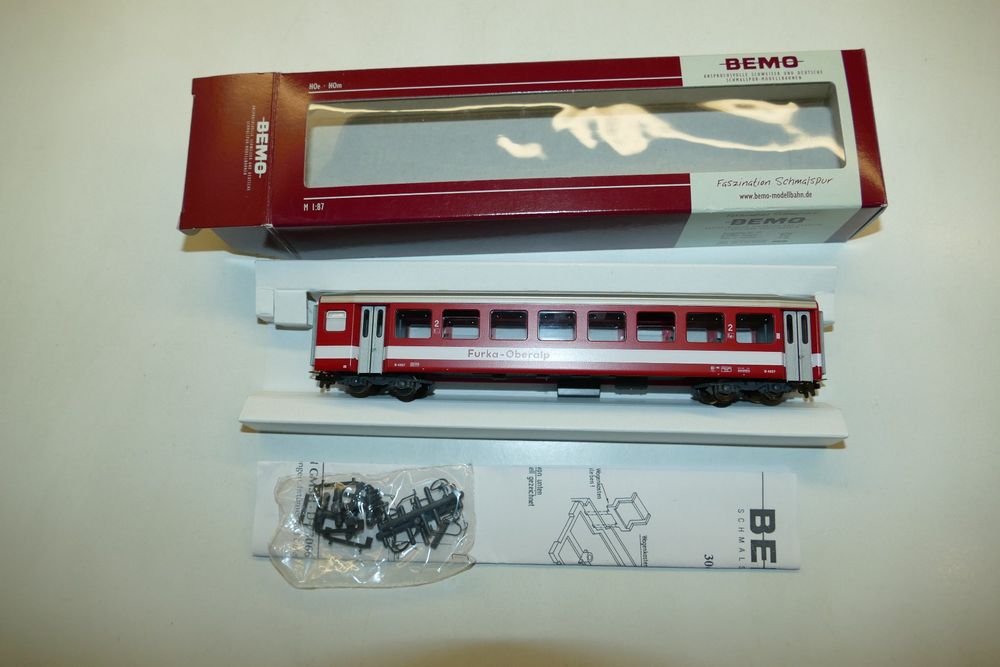 Bemo H0m: FO 2.Kl. Leichtmetall Personenwagen B 4257 (Neu und originalverpackt) in Niederhasli ...