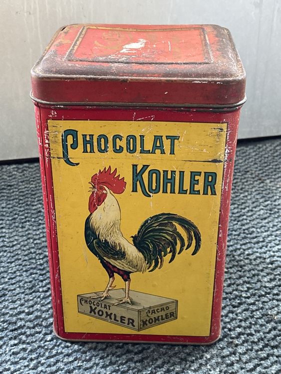 Grosse antike Blechdose CHOCOLAT CACAO KOHLER (Gebraucht) in Konolfingen für CHF 258 – mit ...