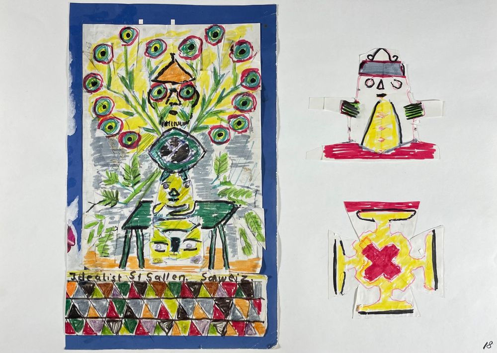 Hans Krüsi (1920-1995) Collage Mischtechnik (Gebraucht) in Root für CHF 365 – mit Lieferung auf ...