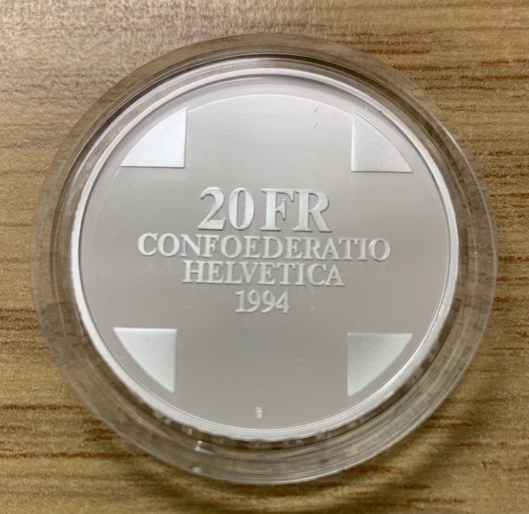 CH Sonder-/Gedenkmünze 1994 - Teufelsbrücke / CHF 20.- (Neu und originalverpackt) in Gundetswil ...