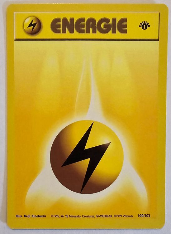 Pokemon Elektro Energie 1. Edition Base Set 100/102 DEU (Gebraucht) in ...