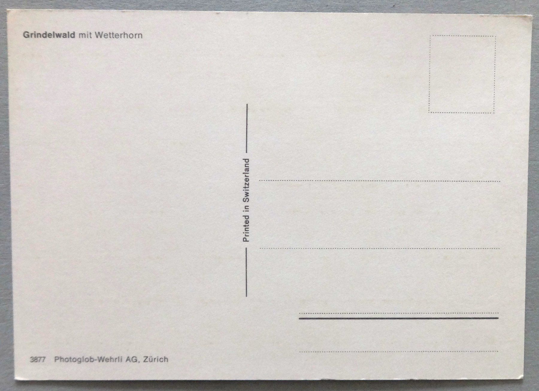 Grindelwald mit Wetterhorn (Gebraucht) in Fétigny für CHF 1 – mit ...