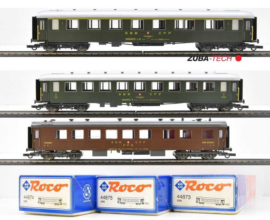 3x Roco Stahlwagen der SBB H0 GS mit OVP | Kaufen auf Ricardo
