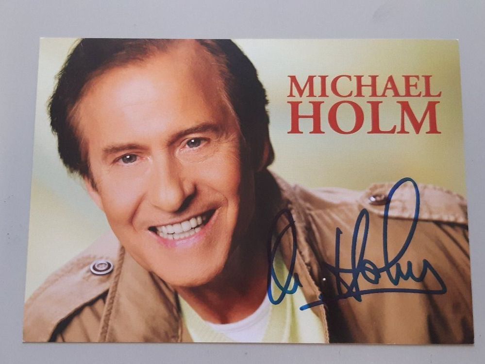 Autogramm Michael Holm Sänger Schlager (Gebraucht) in Gurtnellen für ...