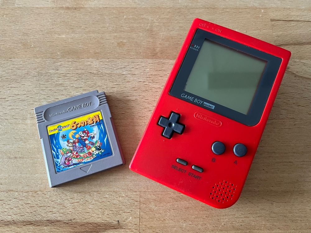 Nintendo Game Boy Pocket Rot Konsole + Super Mario Land 2 (Gebraucht ...