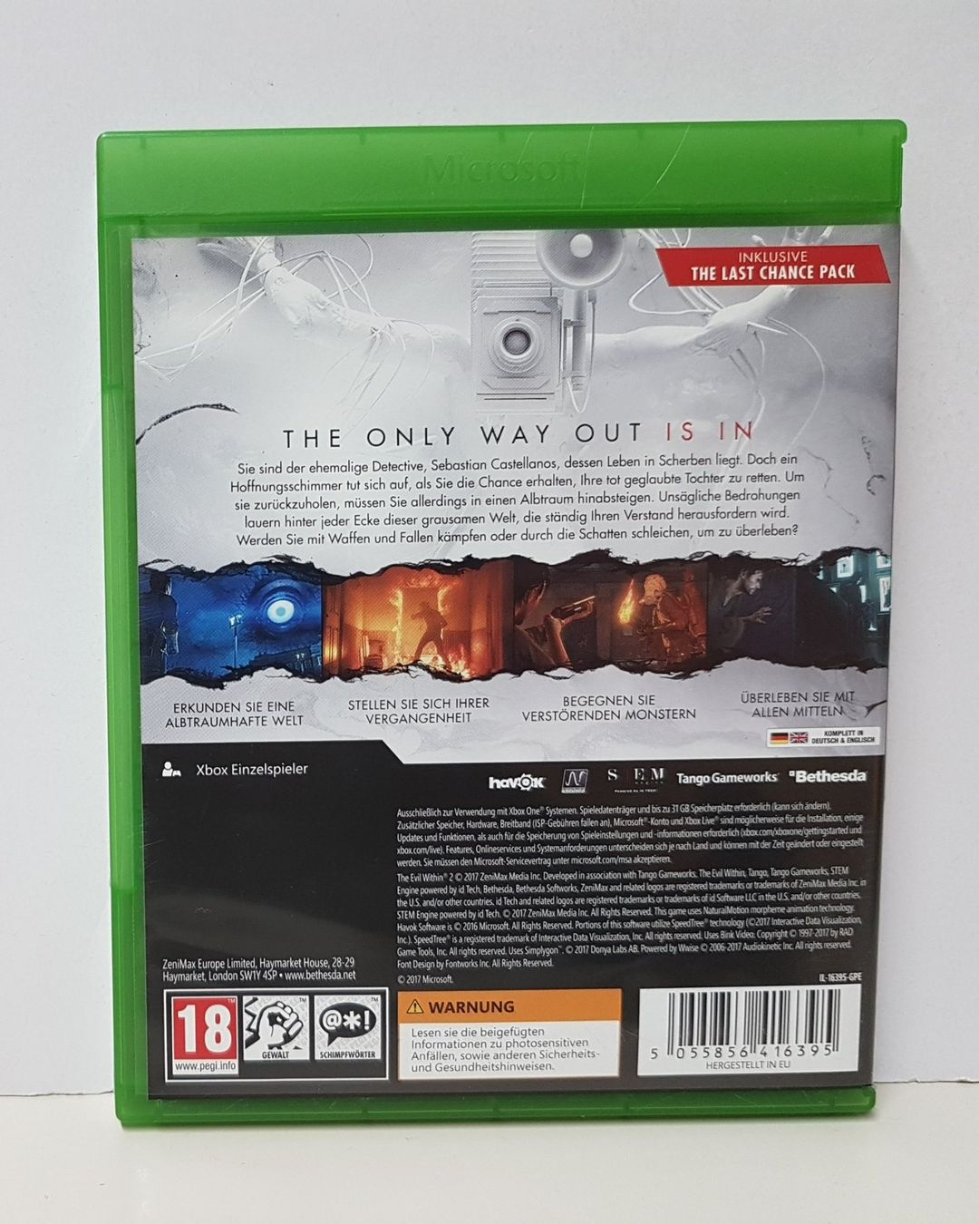 The Evil Within 2 100% UNCUT Leben in Scherben liegt Xb One (Gebraucht ...