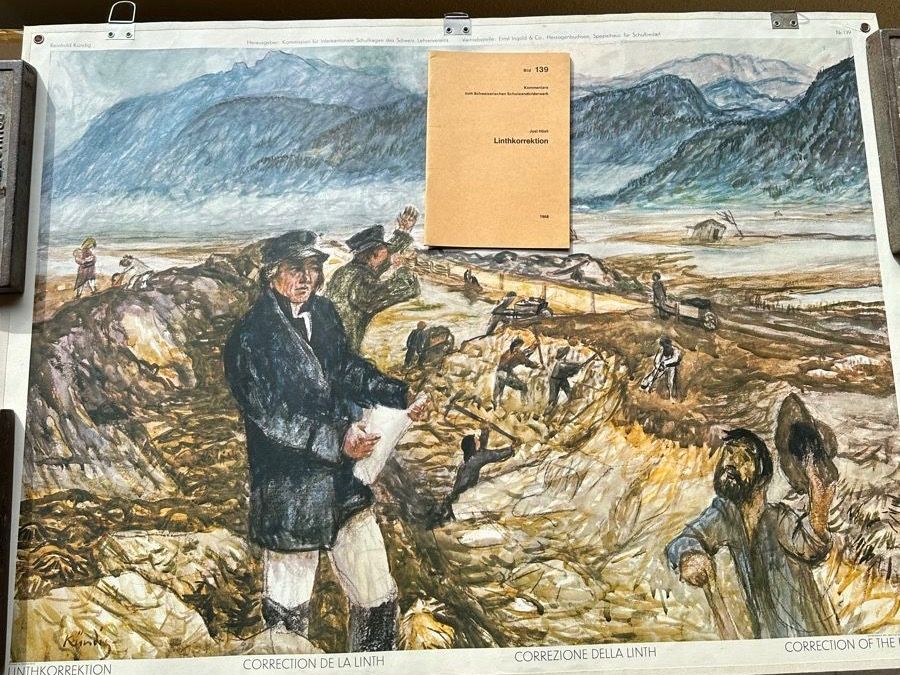 Kunstleinwand Linthkorrektion: Reinhold Kündig | Kaufen auf Ricardo