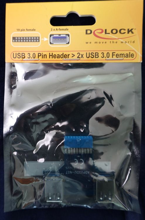 Adapter Interne USB -->USB,USB-Pin Header-USB-A 2xPorts (Gebraucht) in ...