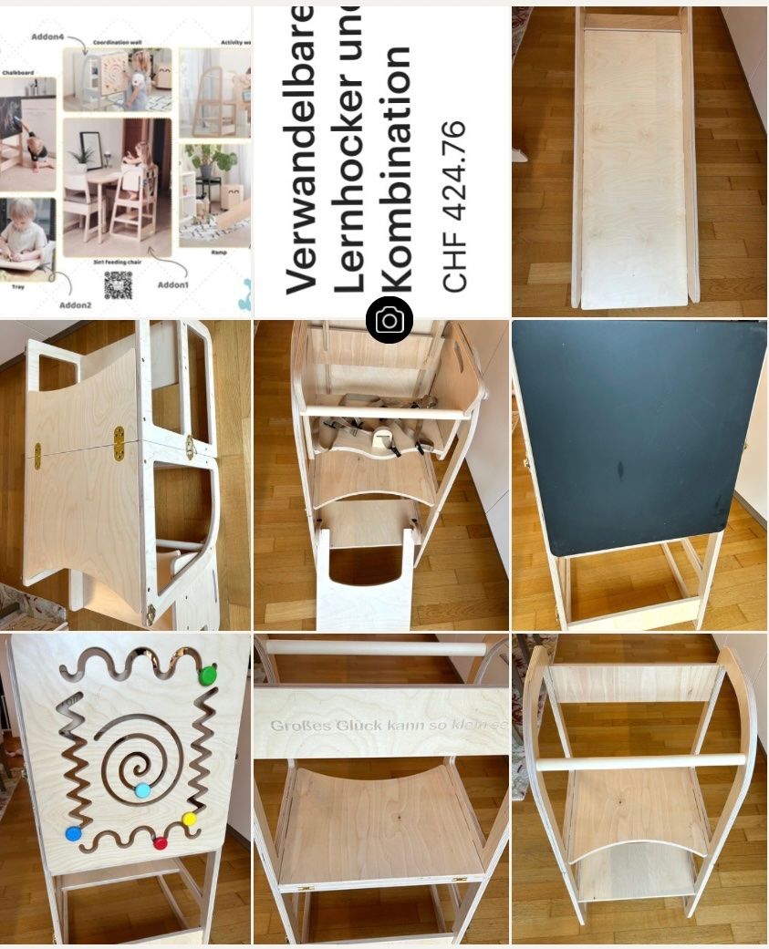 Hochwertige Lernturm-Tischkombination mit Add-ons (wie neu) (Neu ...