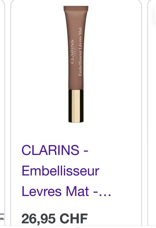 Clarins Velvet Lip Perfector 01 | Kaufen auf Ricardo
