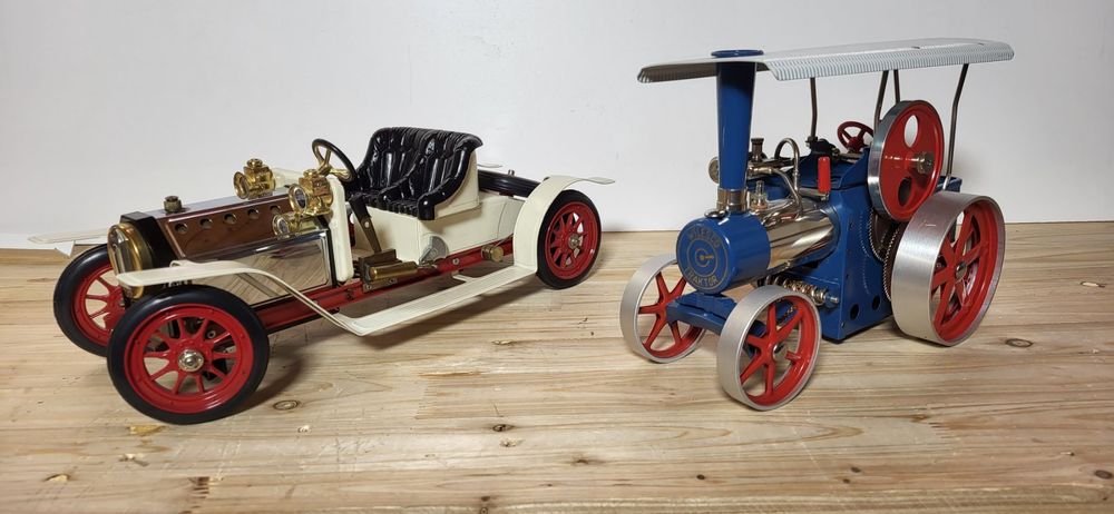 2 Stück Echtdampfmodelle, Auto und Dampftraktor | Kaufen auf Ricardo