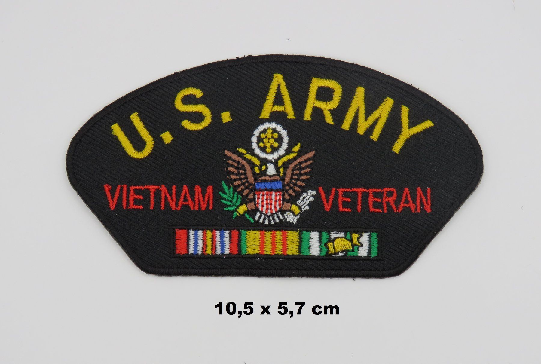 US Army - Vietnam Veteran - Aufbügler - Rarität - 10,5x5,7cm (Neu und ...