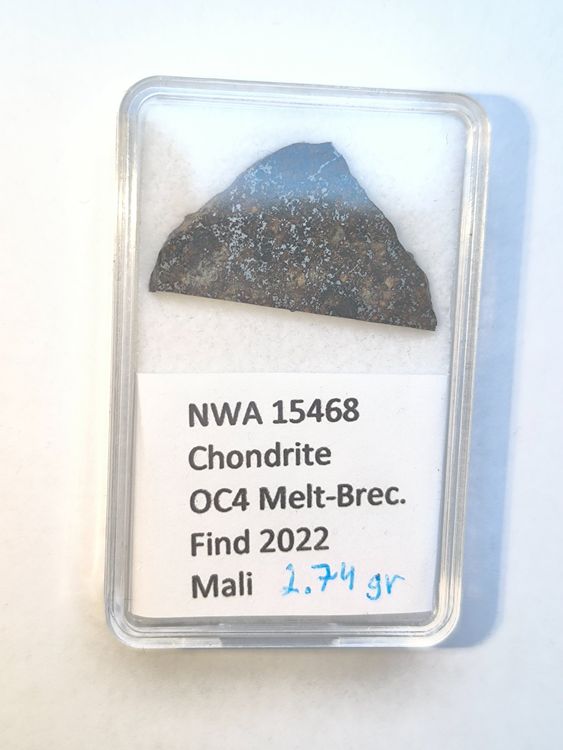 NWA 15468 Chondrite OC4 Melt Breccia Meteorite - 2.74 gr (Gebraucht) in ...