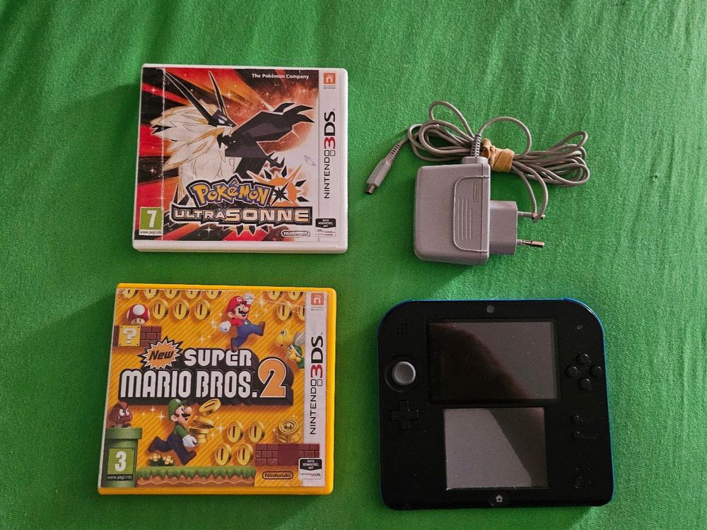 Nintendo 2DS + New Super Mario Bros. 2 & Pokémon Ultra Sun (Gebraucht ...