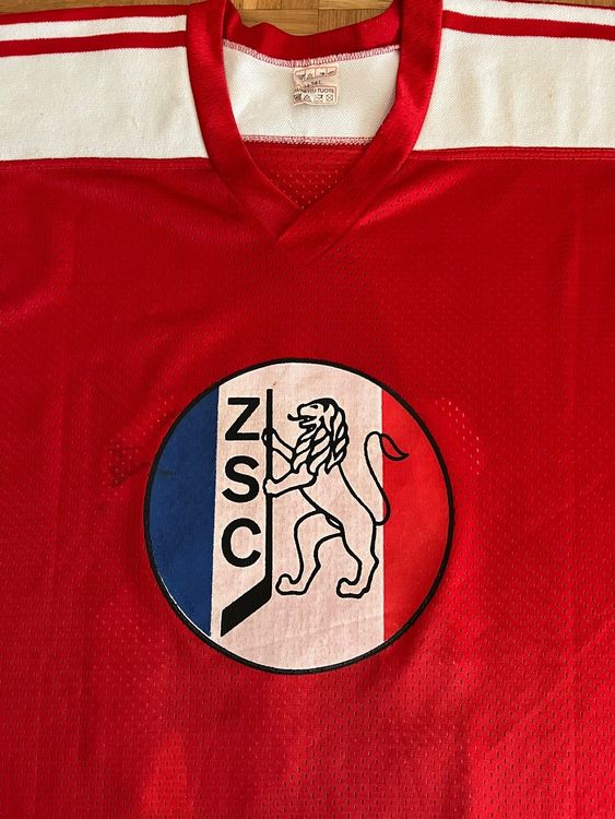 ZÜRCHER SC ZSC LIONS MATCH WORN TRIKOT JERSEY #16 80ER JAHRE (Gebraucht ...