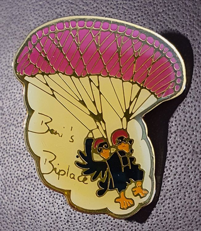 S031 - Pin Paragleitschirm Beni's Biplace Raben Vögel (Gebraucht) in ...