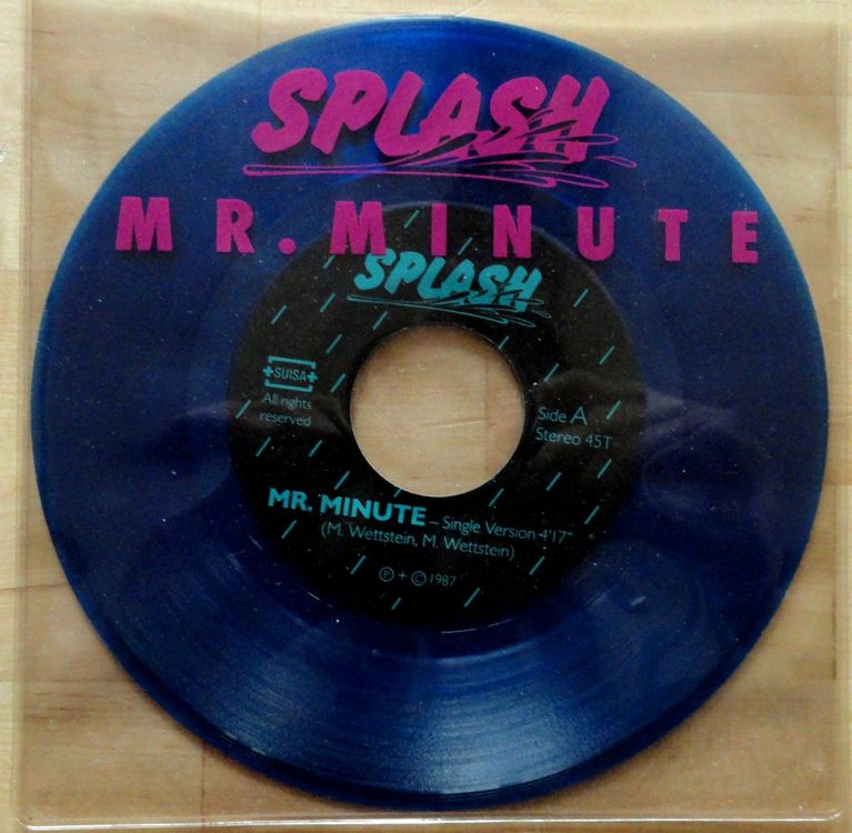 SI SPASH mr. minute 1987 FUNK SOUL SWISS KULT blue Vinyl (Gebraucht) in ...