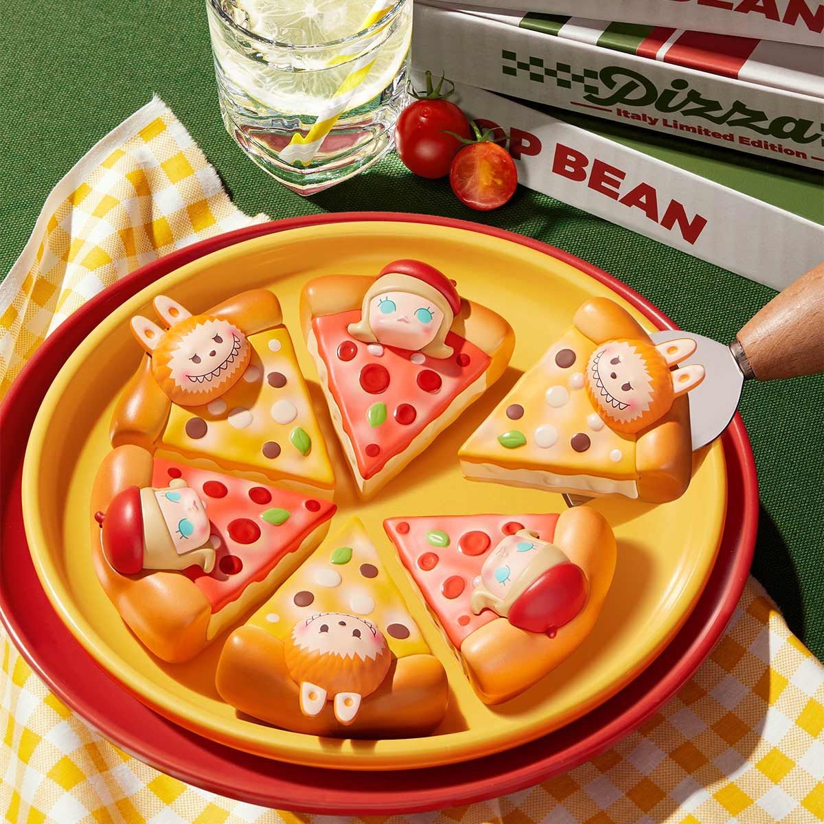 POP MART Pop Bean Pizza Set (Italy Limited Edition) (Neu und ...
