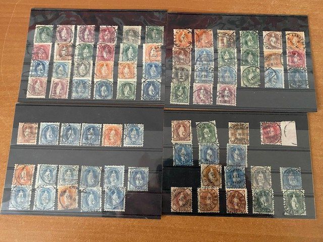 stehende Helvetia - 4 Steckkarten voll - unbestimmt (Gebraucht) in Oberburg für CHF 41.1 – mit ...