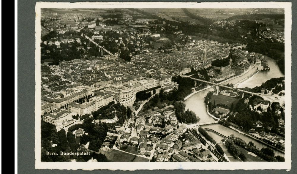 AK sw Bern BE Bundespalast, aus der Luft © Gaberell ≈ 1938 | Kaufen auf Ricardo
